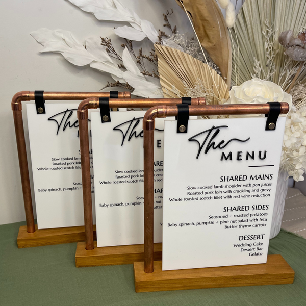 Bar & Menu Signs – The Wedding & Event Co.